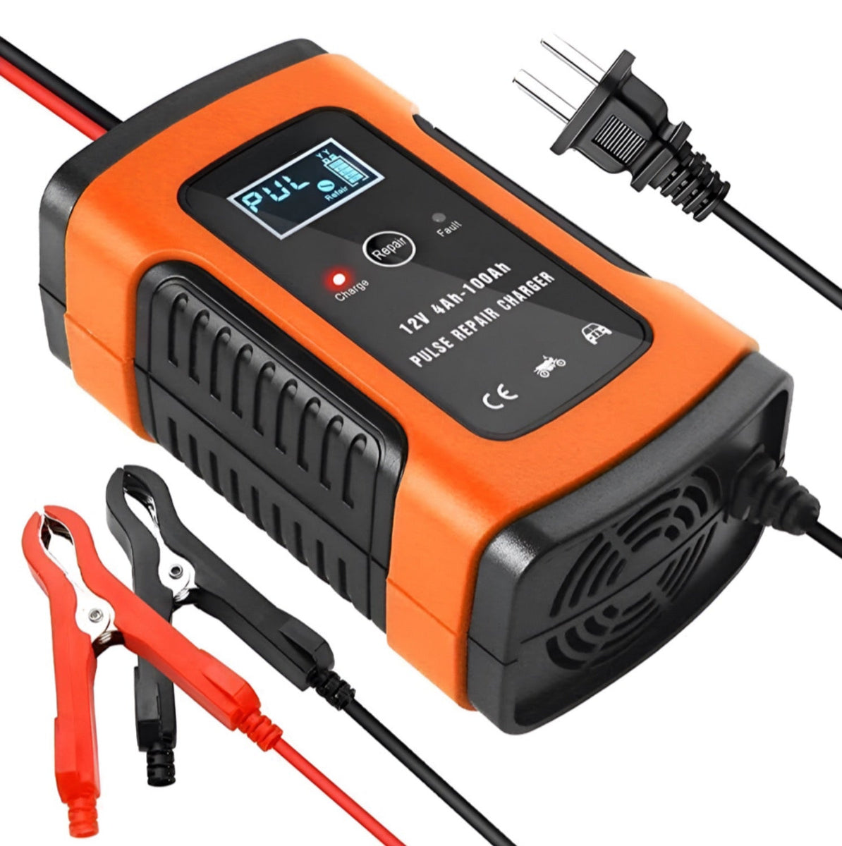 12V Automatic Smart Trickle Charger & Maintainer for Motorcycle and Ca ...