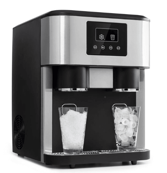Air Cooled Portable Countertop Ice Maker and Water Dispenser w/ 34 lbs ...