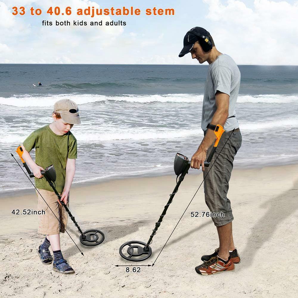 Heavy Duty Metal Detector w/ LCD Display, Headphones and Shovel – Gadfever